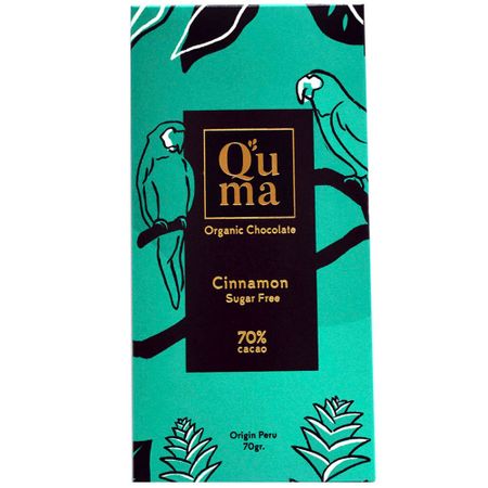 Quma Chocolate 70% Canela Sin Azucar 70 gr | La Sanahoria